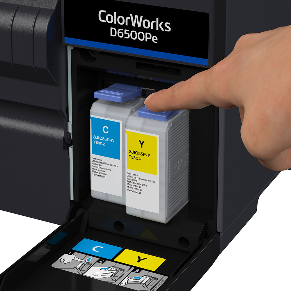 Epson ColorWorks D6500Pe - Farbetikettendrucker mit Peeler-Funktion